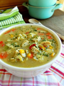 Pennsylvania Dutch Chicken Corn Soup with Rivels - My Homemade Roots