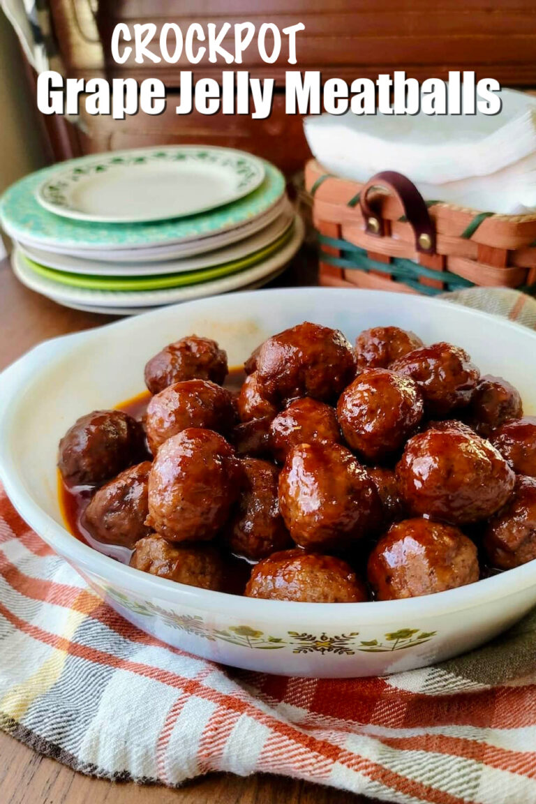 3-Ingredient Grape Jelly Meatballs - My Homemade Roots
